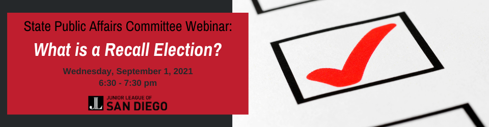 What is a Recall Election? – Junior League of San Diego